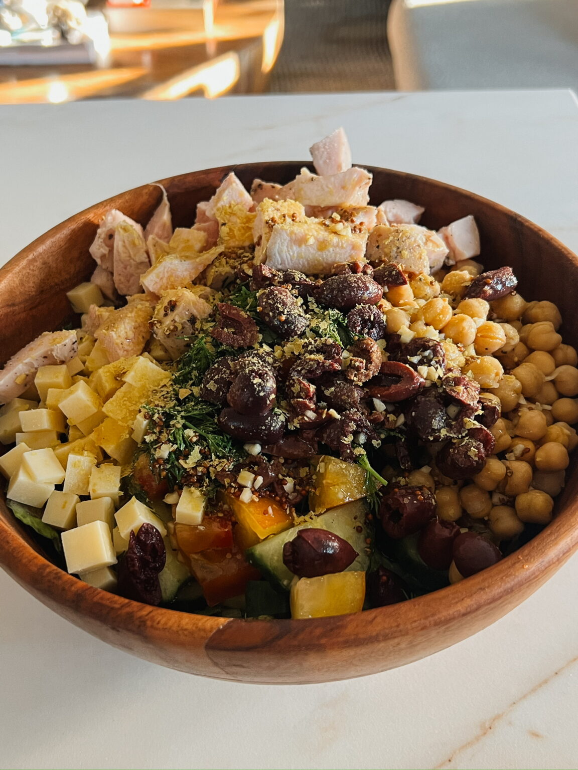 Lodge Bread Chop Salad Remake - BroccYourBody