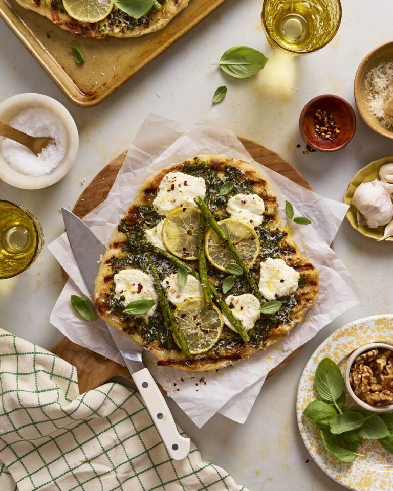 Grilled Green Pizza - BroccYourBody