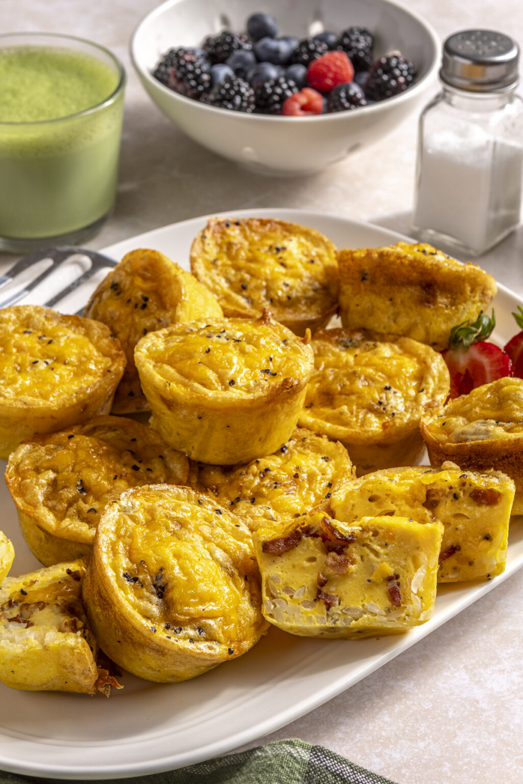 High Protein Hash Brown Baked Egg Cups - BroccYourBody